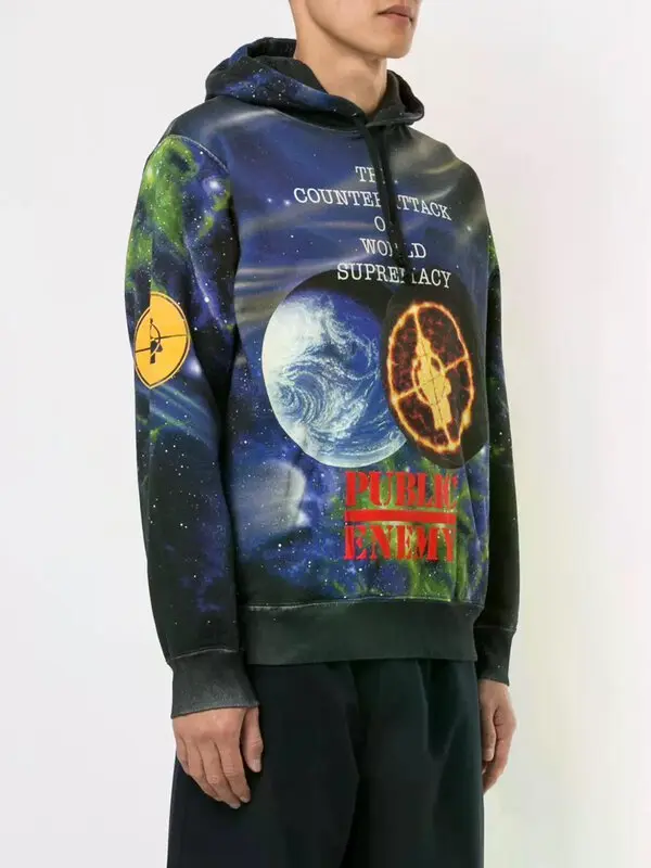 Supreme X Undercover X Public Enemy Fear Of A Black Planet Hoodie