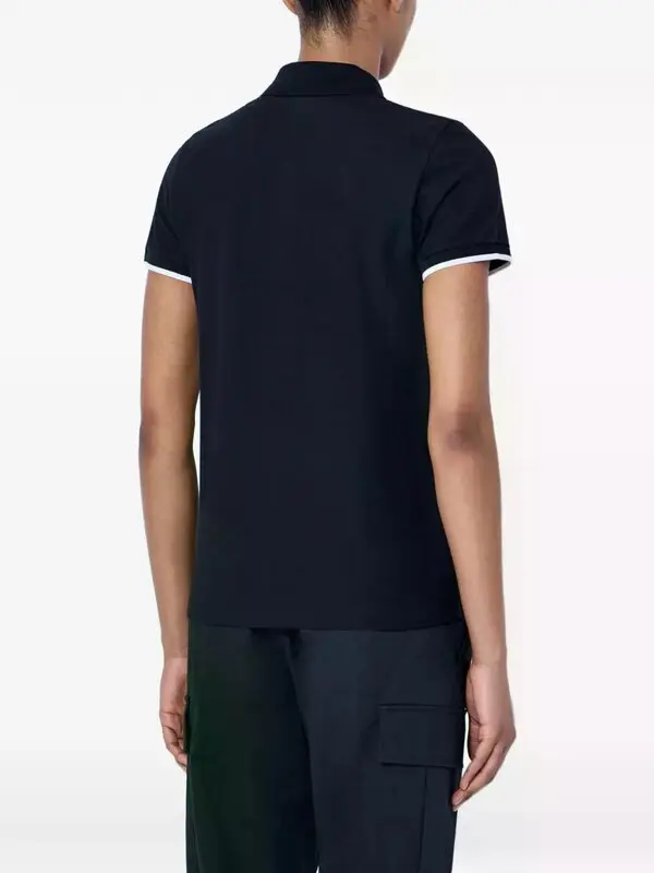 Moncler Logo Patch Piqué Polo Shirt
