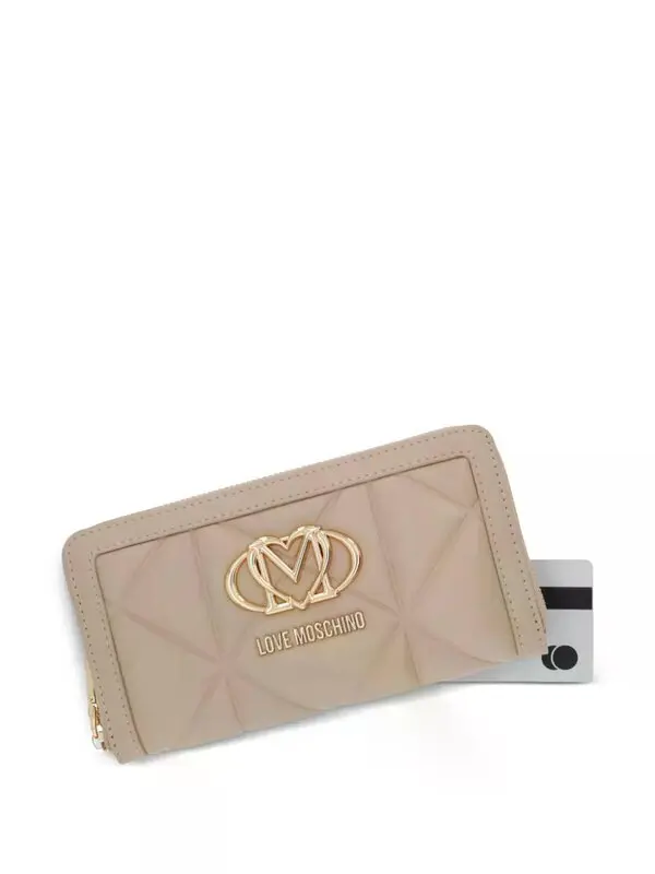 Moschino Quilted Logo-plaque Wallet