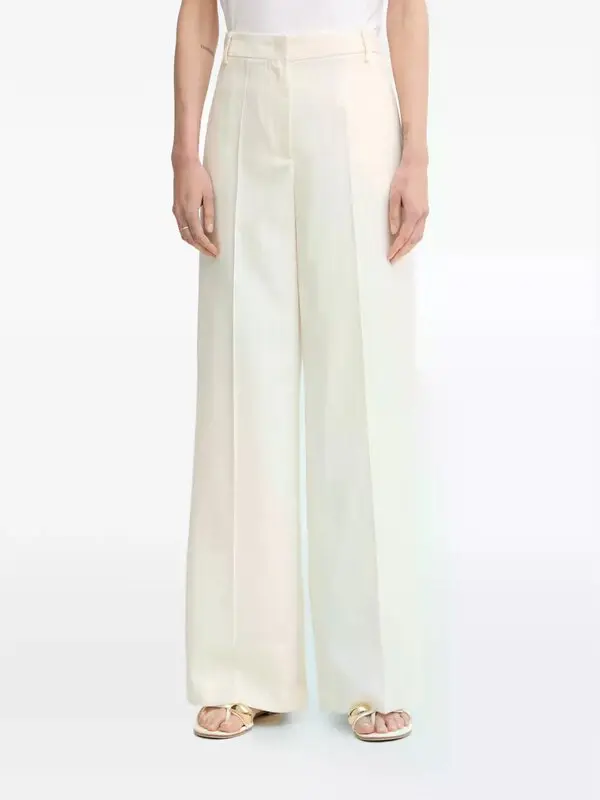 Patrizia Pepe Chevron-pattern Logo-plaque Trousers