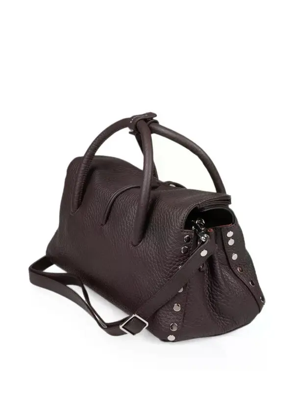 ZANELLATO Small Dotta Centauro Grained-leather Tote Bag - Brown