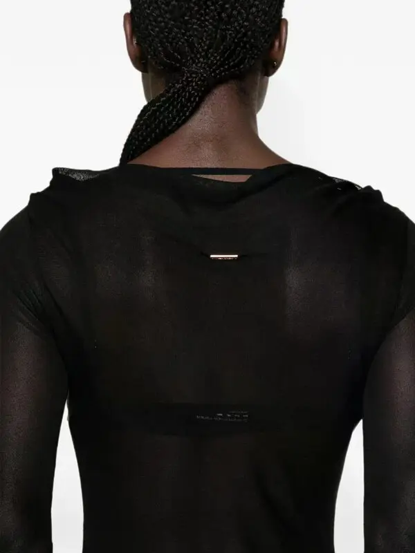 Cult Gaia Split-sleeve Cowl Neck Mini Dress