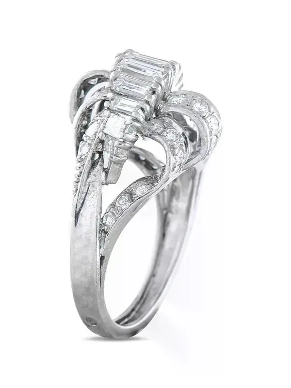 LB EXCLUSIVE Platinum Diamond Ring - Silver