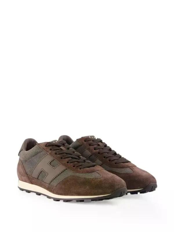 Hogan Panelled Lace-up Sneakers