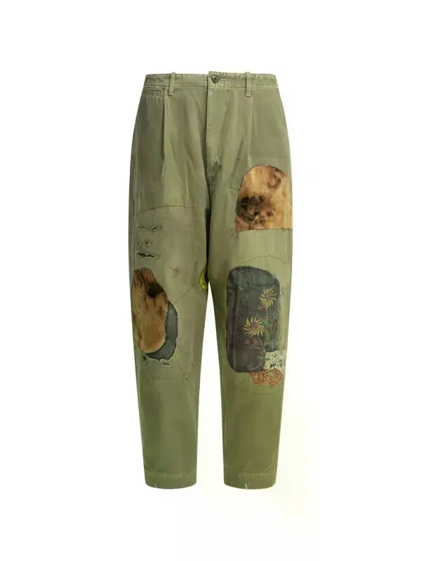 Kapital Katsuragi Patchwork Embroidered Tailored Trousers