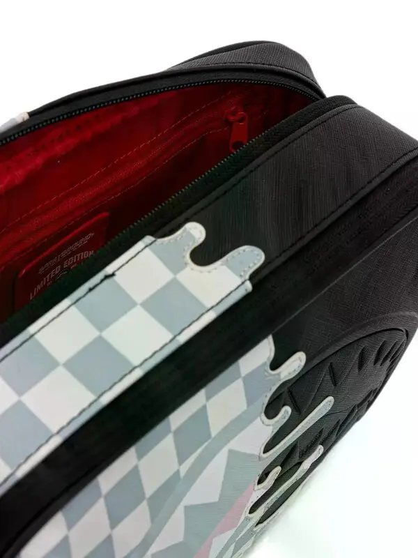 SPRAYGROUND Check Print Shark Makeup Bag