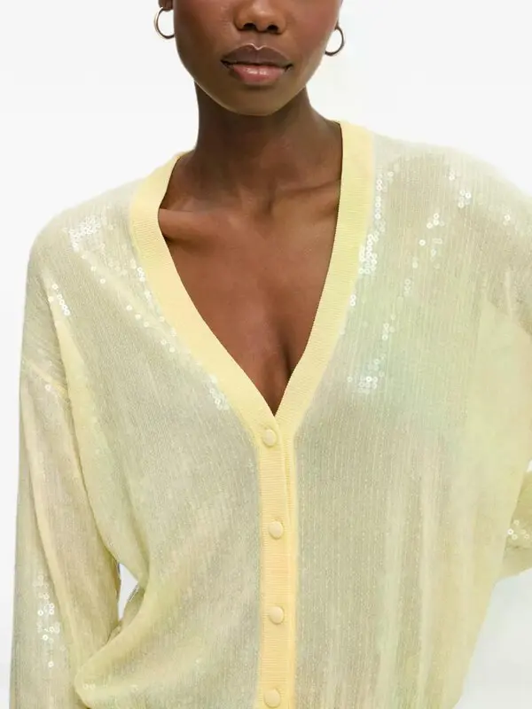 Liu Jo Sequin-embellished V-neck Cardigan