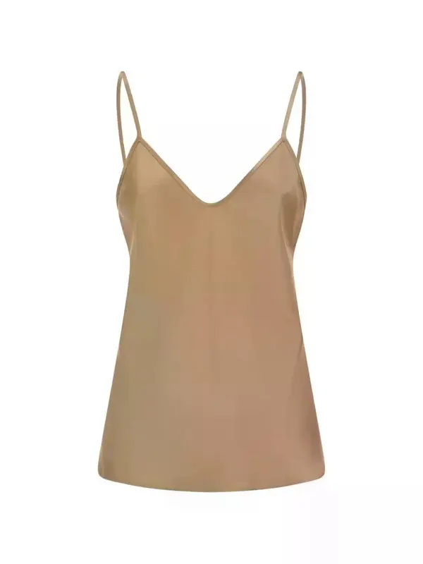 Max Mara Sleeveless V-neck Top - Neutrals
