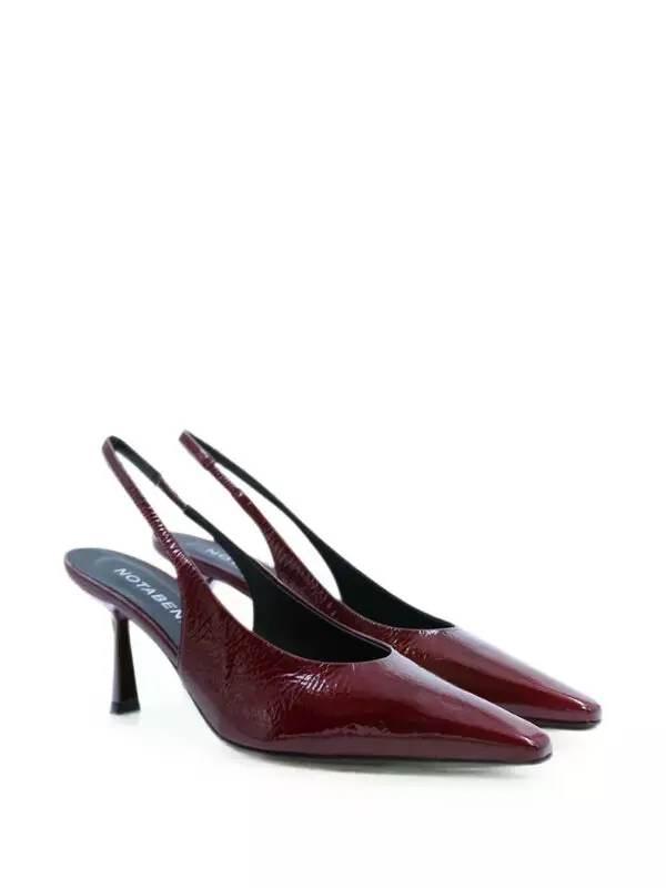 NOTABENE Emmely Patent-finish Slingback Pumps