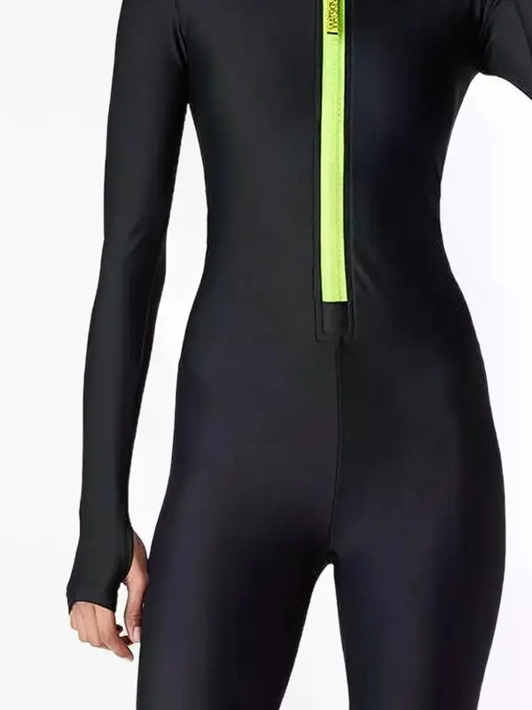 WATSKIN Lois Zip-fastening Long-sleeve Swim Jumpsuit - Black