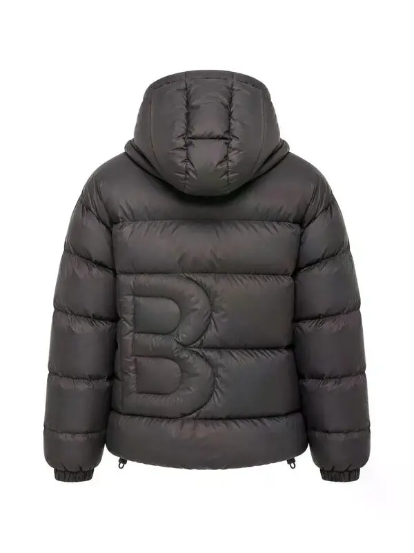 Bacon Double Hooded Puffer Jacket With Logo Detail