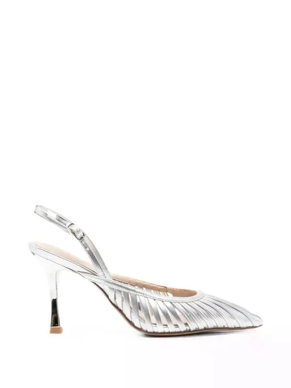 CAFÈNOIR Tone Metallic Cage Detail Slingback Stiletto Heeled Pumps