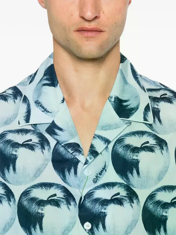 Kenzo Apple-print Short-sleeve Shirt