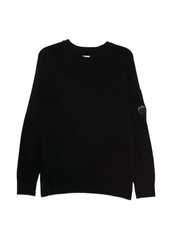 C.P. COMPANY Lens Detail Crew Neck Sweater