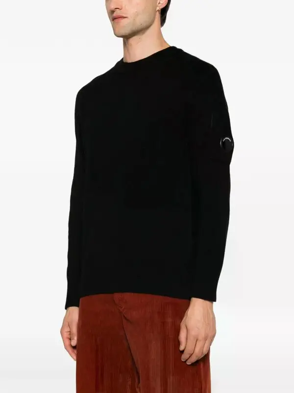 C.P. COMPANY Lens Detail Crew Neck Sweater