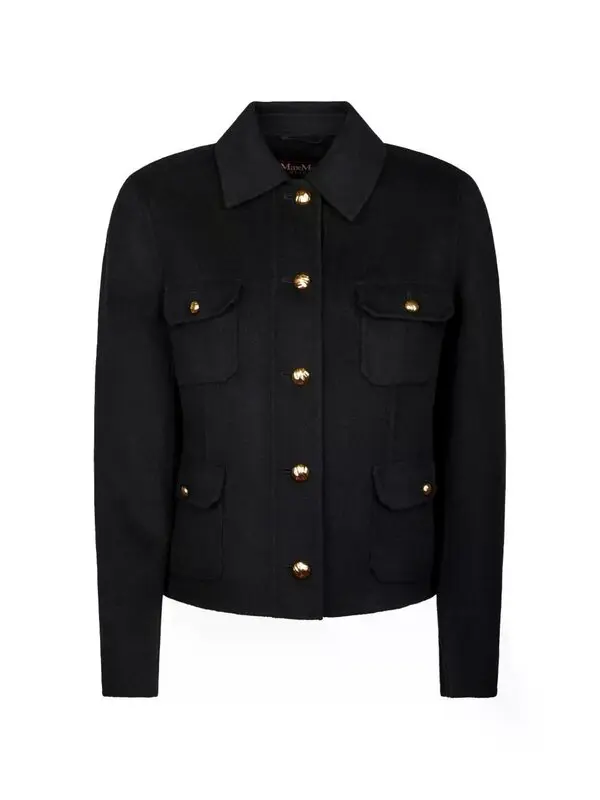 Max Mara Button-up Jacket - Black
