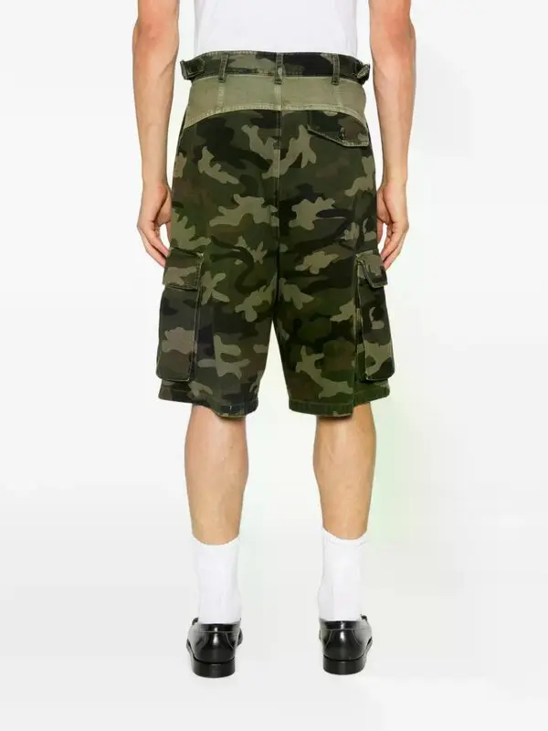 Patrizia Pepe Camouflage Print Cargo Shorts