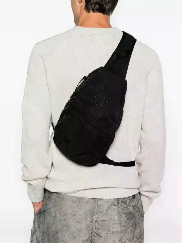 C.P. COMPANY Logo Embroidered Backpack - Black