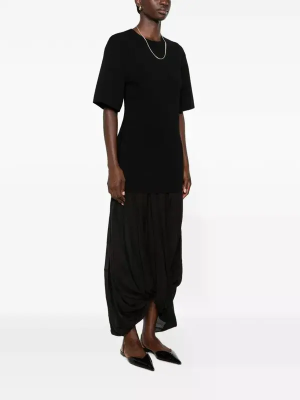 TOTEME Cocoon Drop-waist Maxi Dress - Black