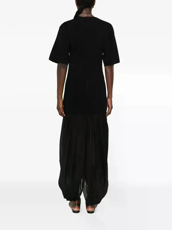 TOTEME Cocoon Drop-waist Maxi Dress - Black