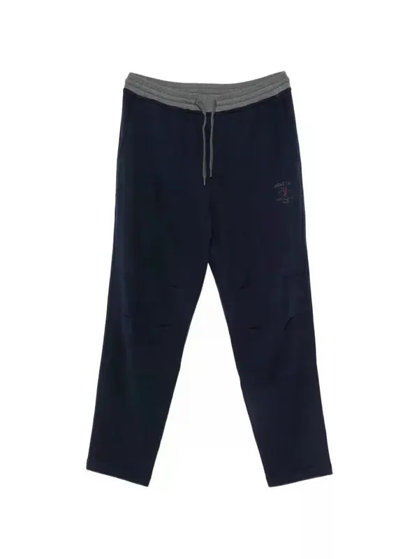 Brunello Cucinelli Logo-embroidered Drawstring Track Pants - Blue