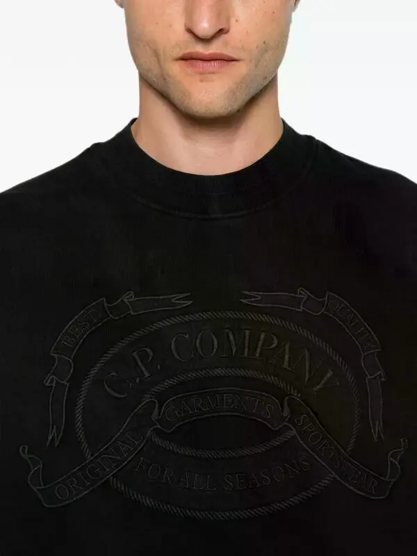 C.P. COMPANY Logo Embroidered Crewneck Sweatshirt