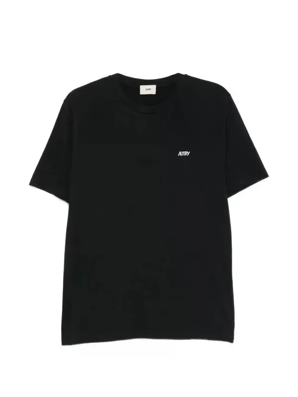AUTRY Logo-print Short-sleeved T-shirt - Black