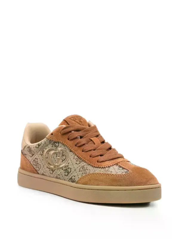 Guess Monogram-pattern Panelled Sneakers