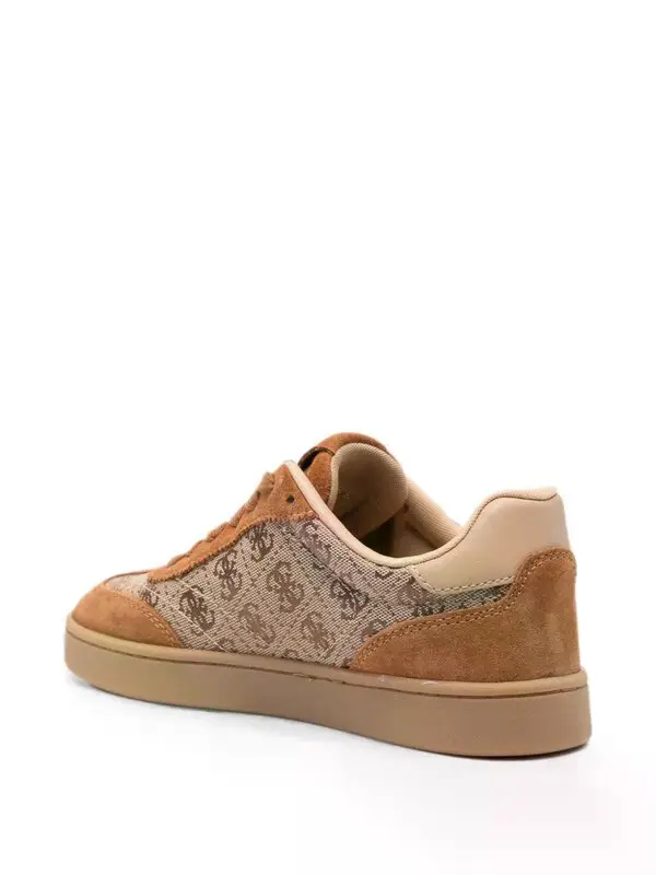 Guess Monogram-pattern Panelled Sneakers