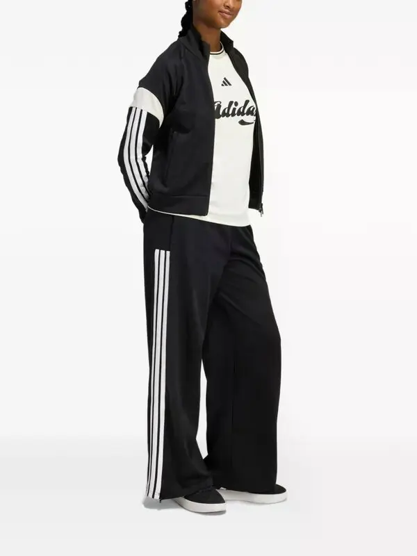 Adidas Tiro Nations Stripe Logo Mock Neck Zip Fastening Sweatshirt