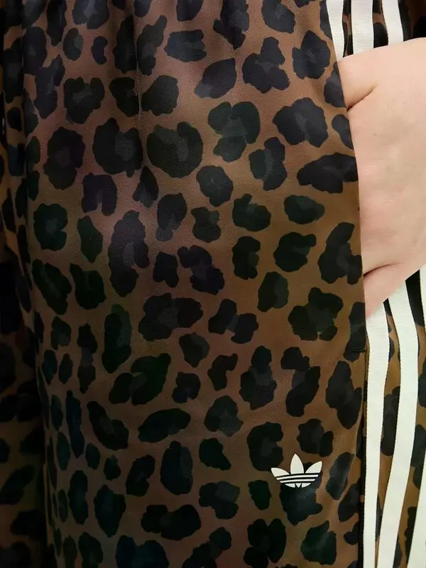 Adidas Leopard-print Track Trousers - Brown