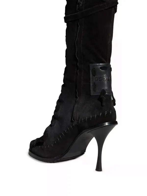 Dsquared2 Lace-up Suede High Heel Boots
