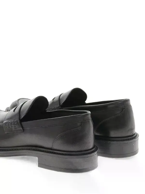 AMEDEO TESTONI Polished Leather Penny Loafers