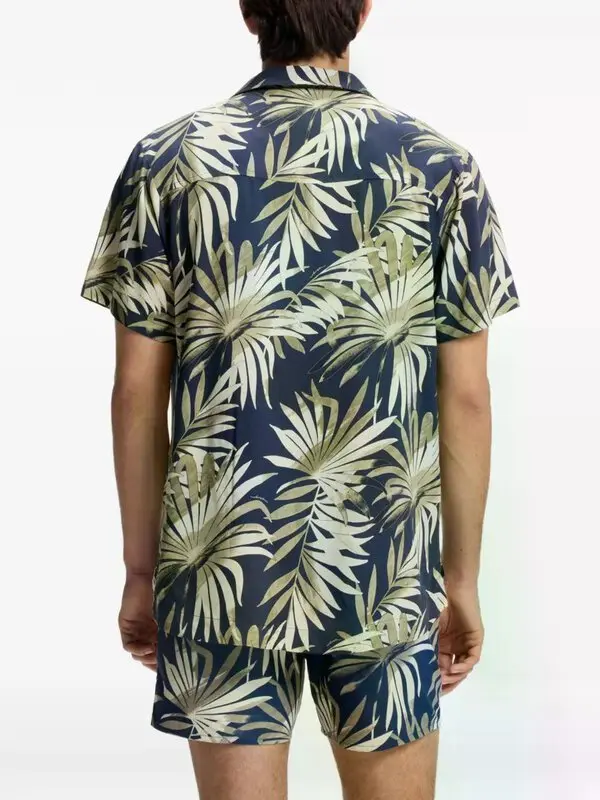 BOSS Palm-leaf-print Shirt