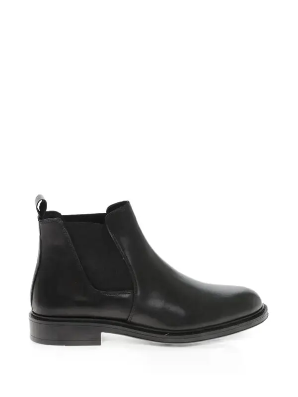 AMEDEO TESTONI Leather Chelsea Boots - Black
