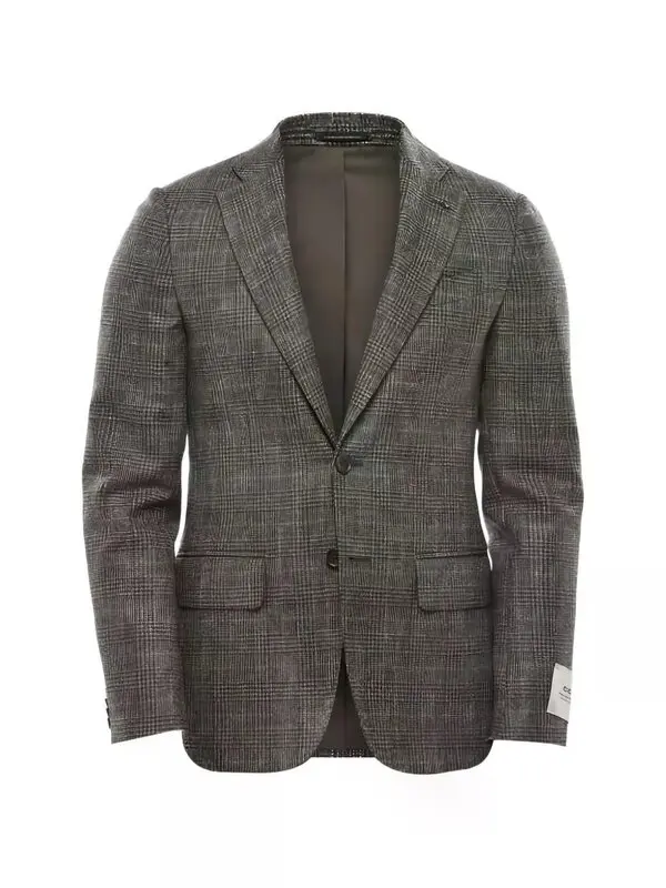 Corneliani Check-pattern Flap-pocket Blazer