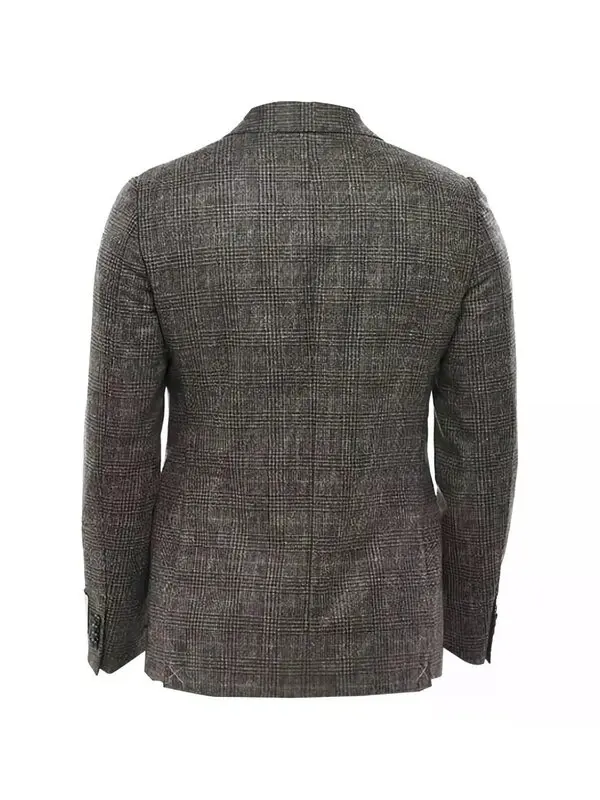 Corneliani Check-pattern Flap-pocket Blazer
