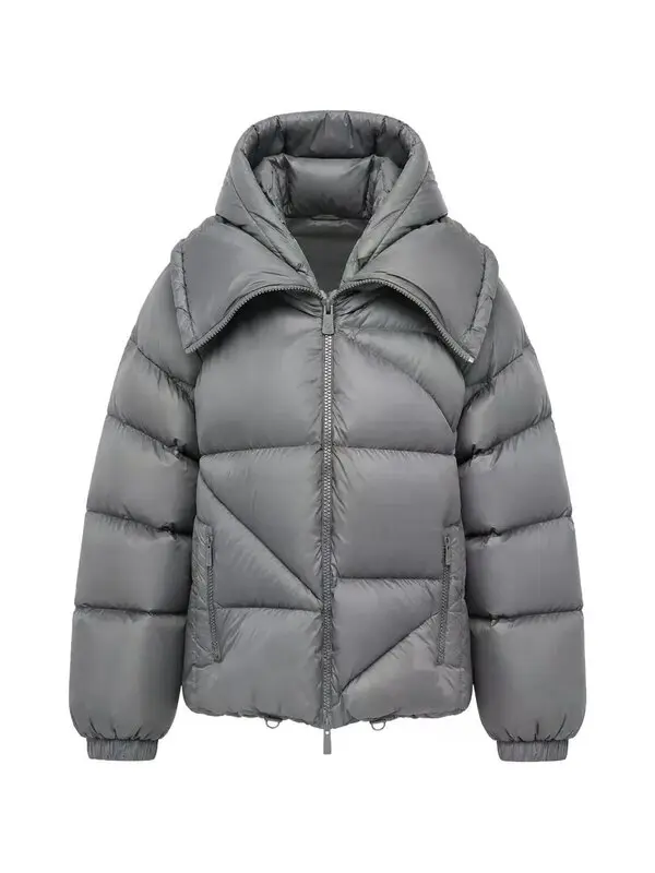 Bacon Double B Hooded Puffer Jacket - Grey