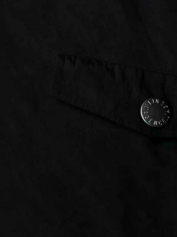 L'Agence Miro Hooded Windbreaker - Black