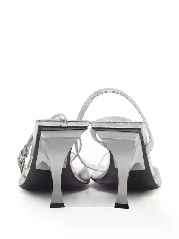 Attico Venus Leather Ankle Strap Sandals