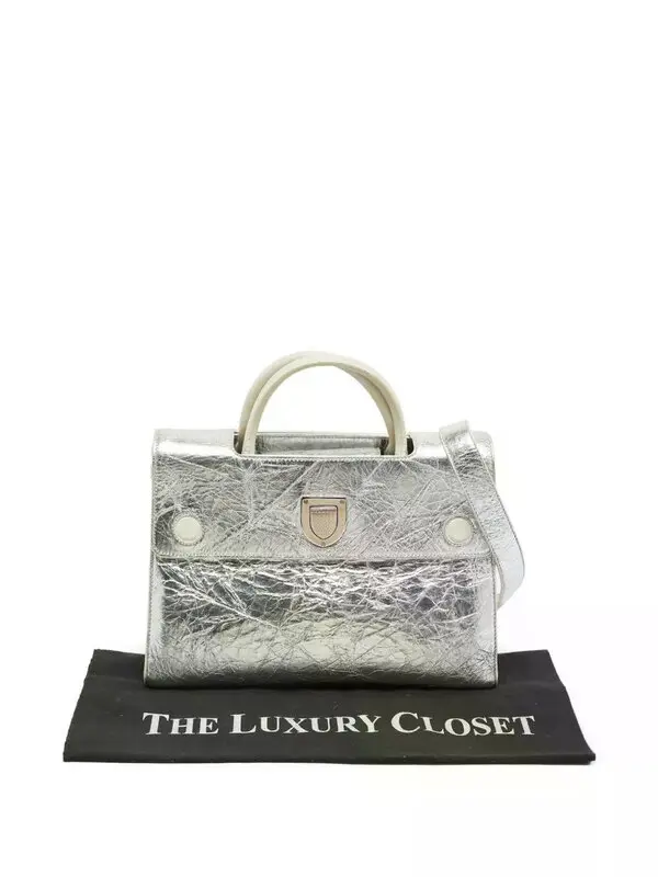 Dior 2016 Diorever Leather Tote Bag - Silver