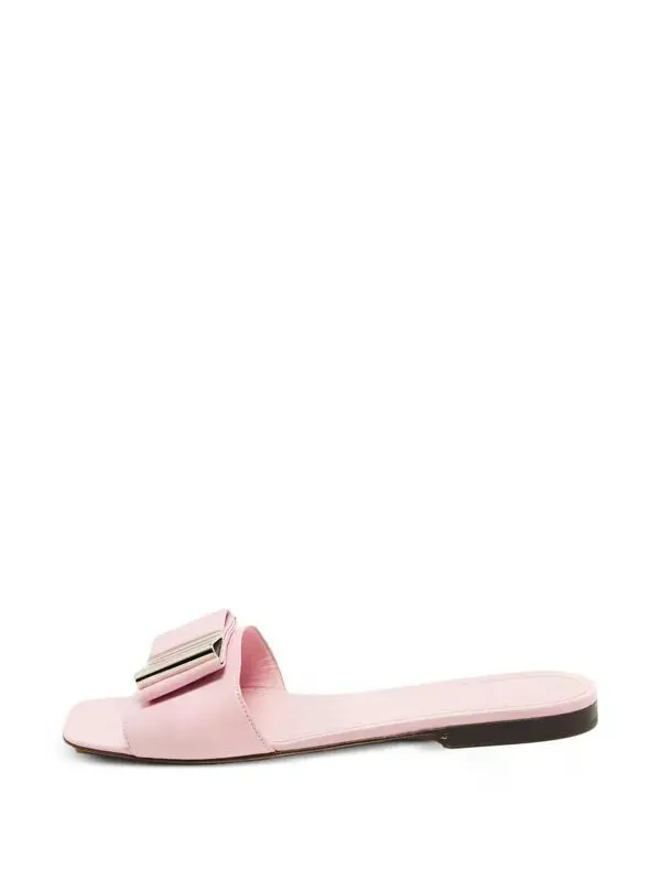 FERRAGAMO Bow Detail Flat Sandals