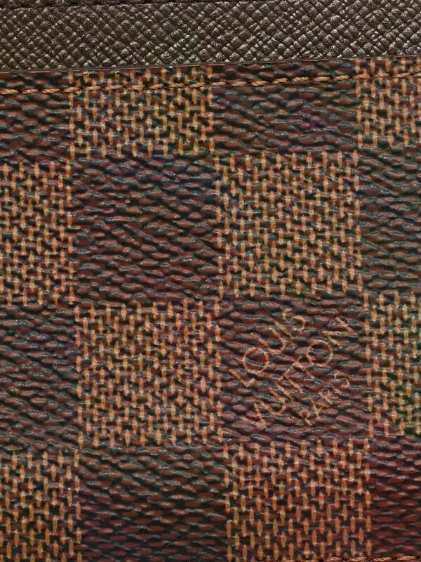 LOUIS VUITTON Damier Ebene-canvas Card Holder