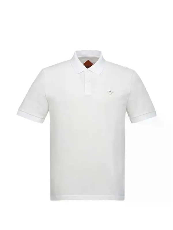 Mcm Diamond-patch Piqué Polo Shirt