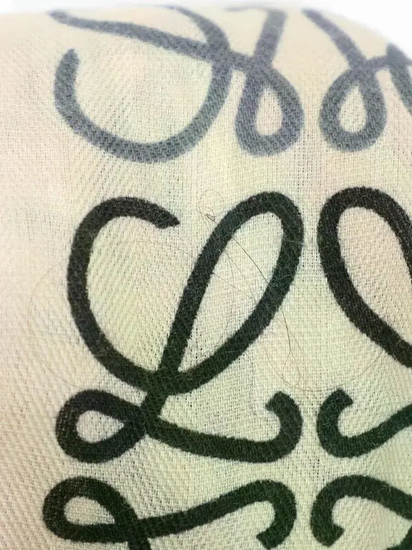 Loewe Anagram-print Scarf - Neutrals