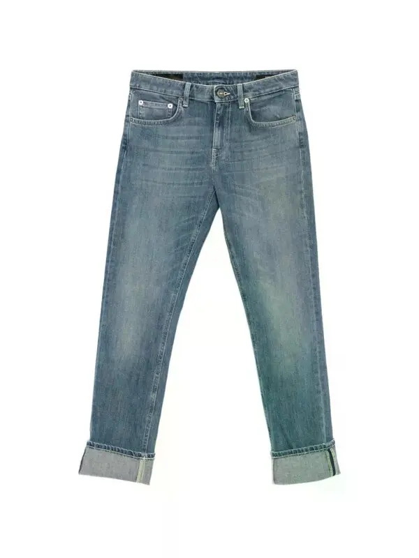 DONDUP Coco Logo-patch Turn-up Jeans