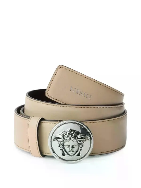 Versace Medusa Buckle Belt - Neutrals