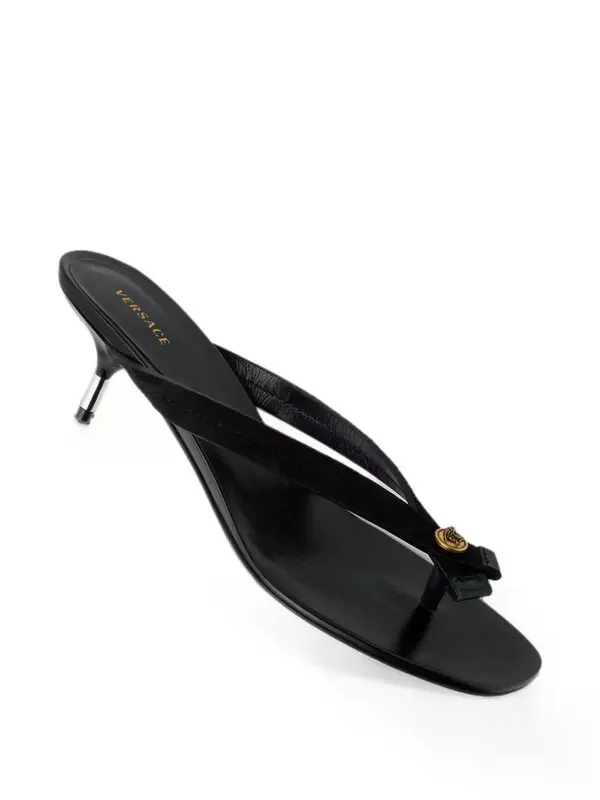 Versace Medusa-plaque Kitten-heel Mules