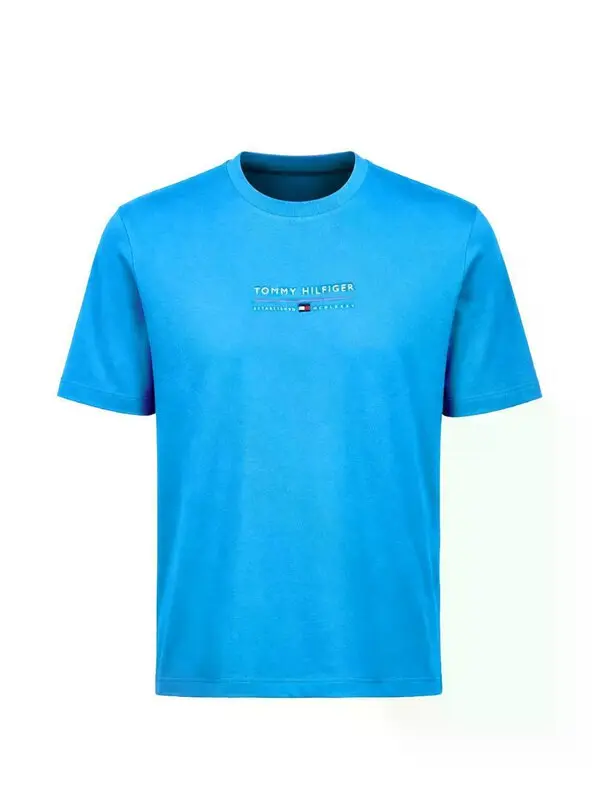 Tommy Hilfiger Logo-embroidered Cotton T-shirt