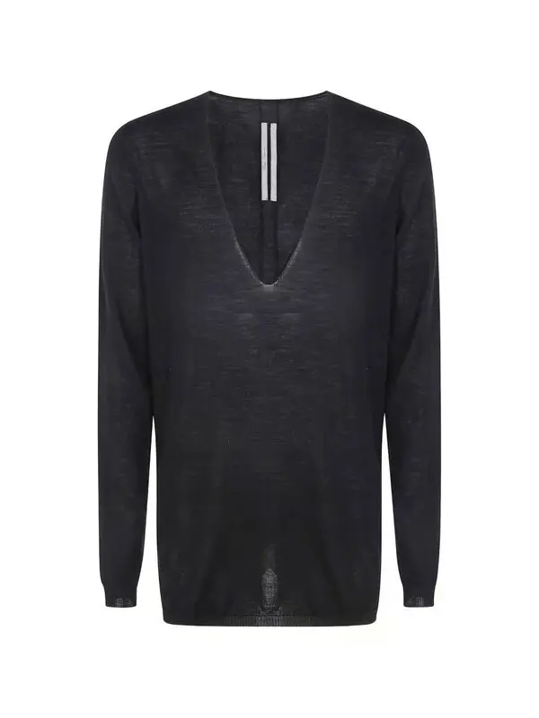 Rick Owens V-neck Wool Sweater